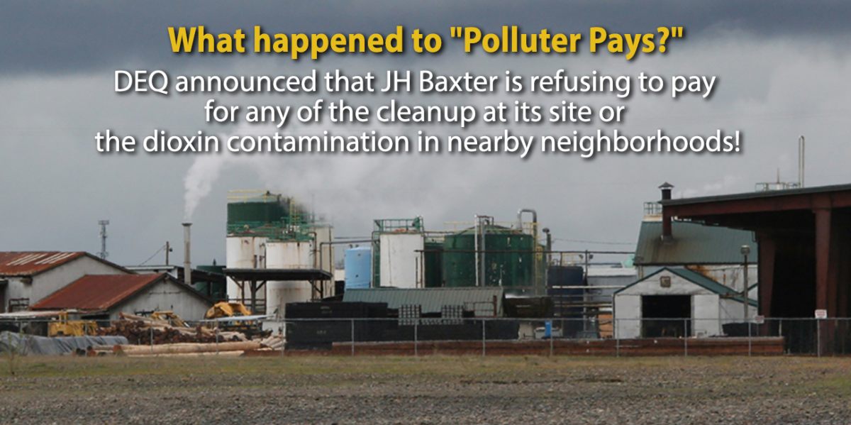 Clean up the JH Baxter plant - Beyond Toxics